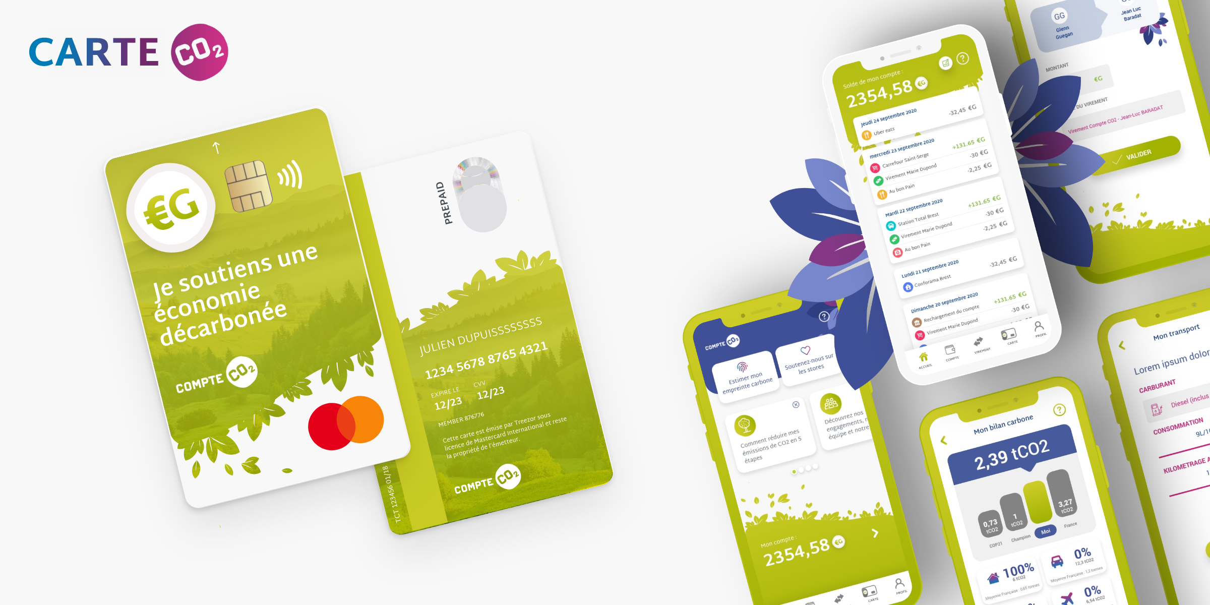 Tous nos produits disponibles en euros-verts | Compte CO2